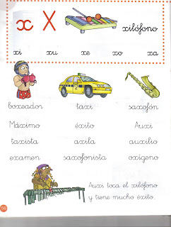 Primeiro Ciclo de primaria: LECTURA LETRA X