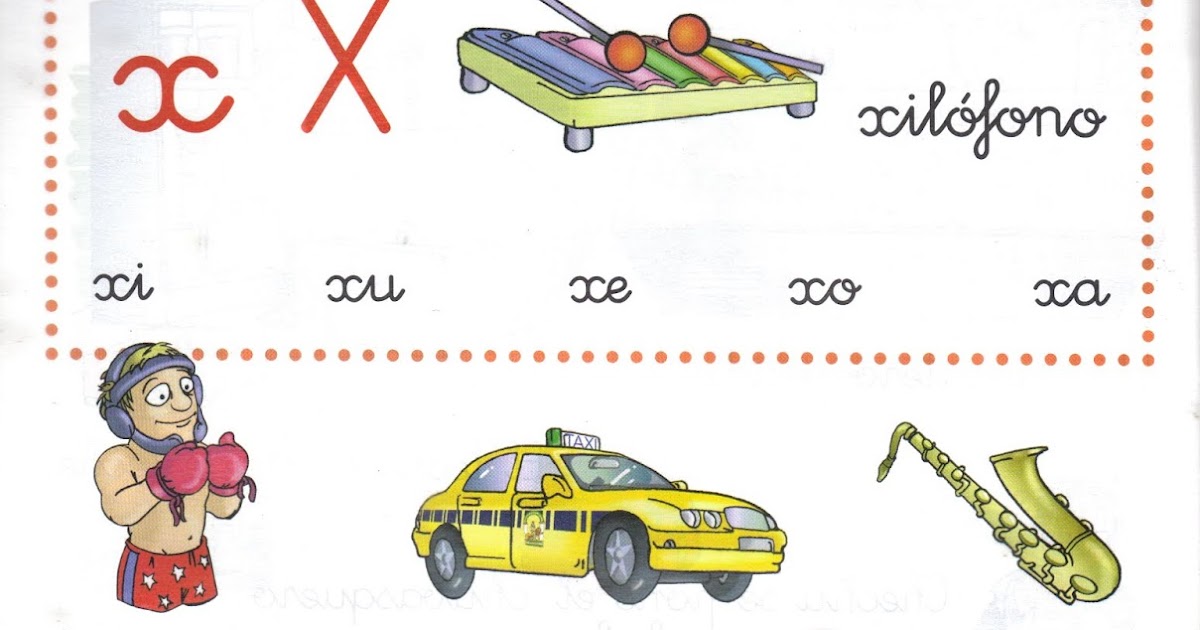 Primeiro Ciclo de primaria: LECTURA LETRA X