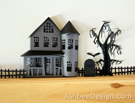 Haunted House Window Template