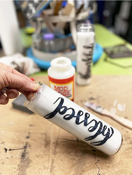 DIY Glittered Dollar Store Candles