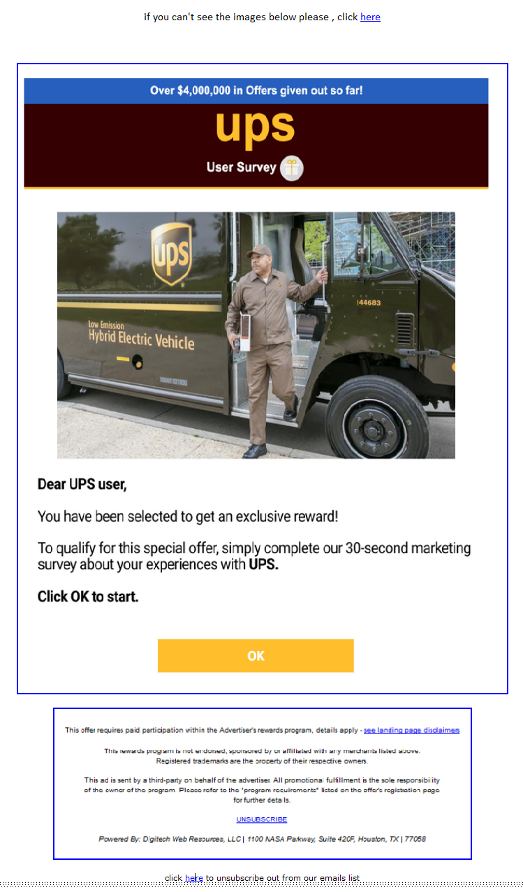 Metadata Consulting [dot] ca: Ups Phishing Email - Congratulations, it ...