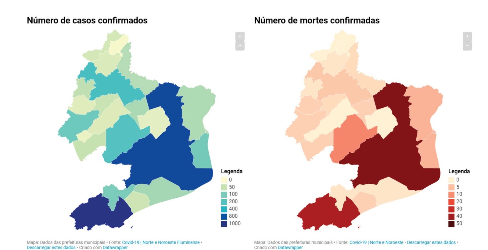NORTE E NOROESTE FLUMINENSE GANHAM PAINEL DE MONITORAMENTO DA COVID-19