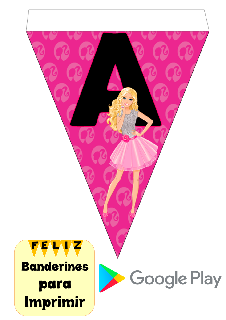Kits imprimibles gratis : Banderines Barbie