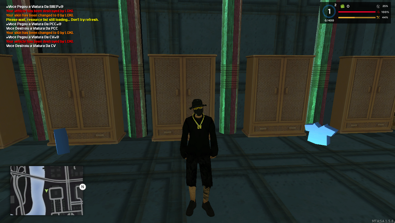 Pack CV Base/portao/carro/armas/skin - MTA Brasil