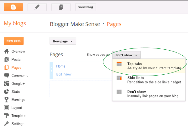 How to Add Tab Menu at the Top of the Page in Blogger (Blogspot ...