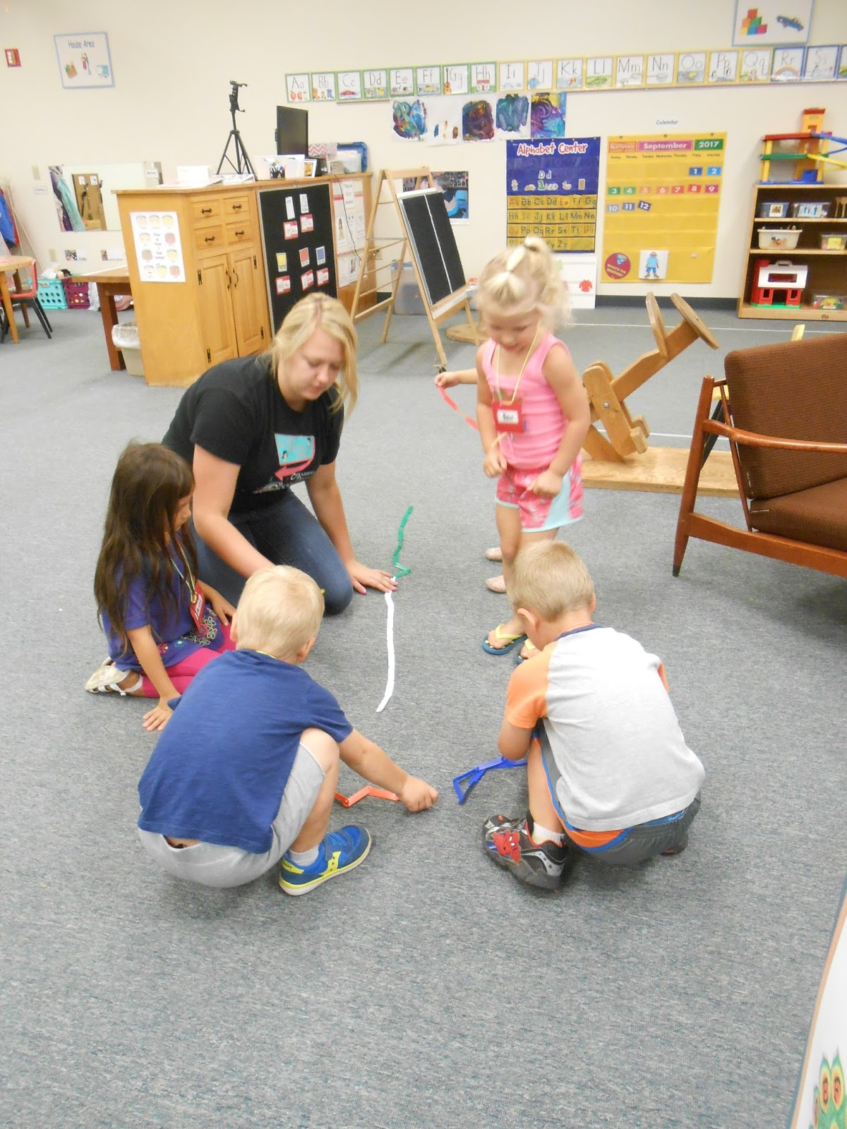 Hesston College Preschool: Small group time