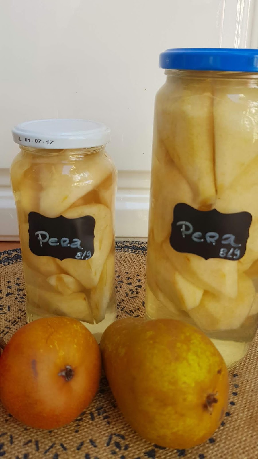 Conserva de peras ou maçãs. | Graça - Truques & Dicas