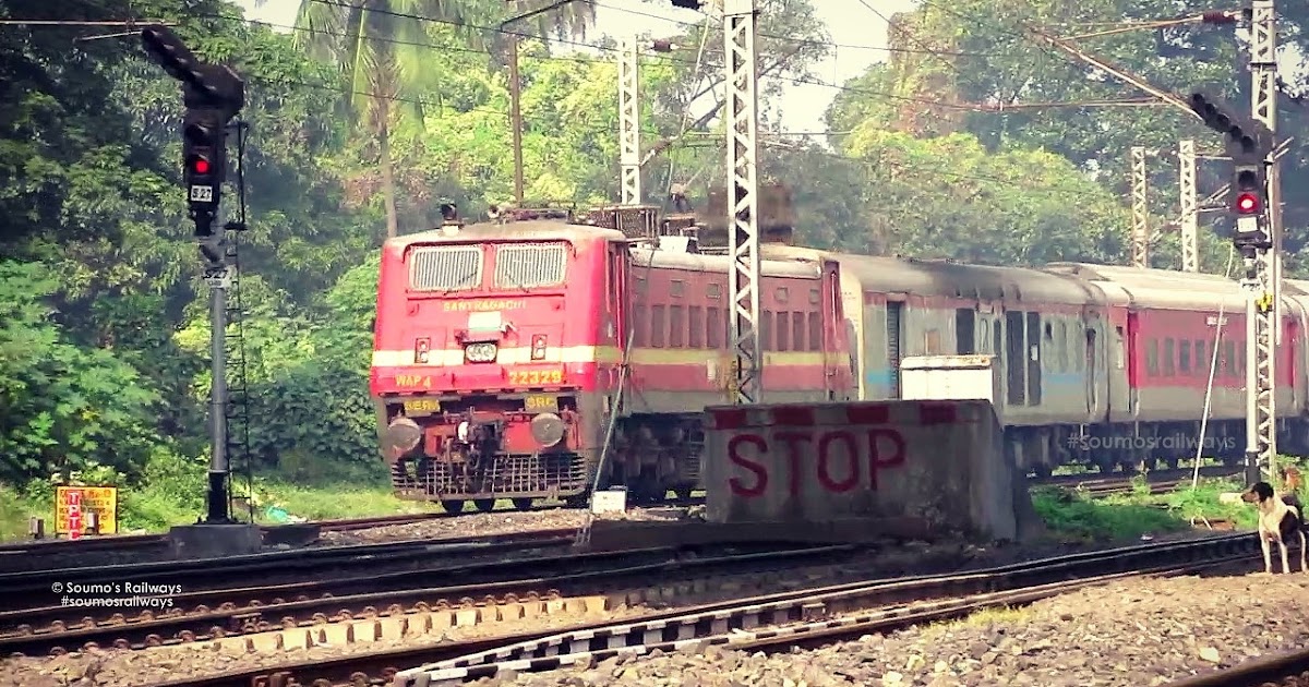 Soumo's Railways: Red Combo - SC SHM AC Express Gracefully Arrives!
