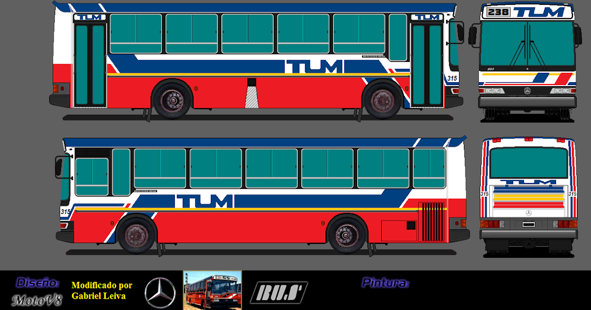VEHÍCULOS EN GENERAL: 674 - LOS BUS DE LA TUM DE MERLO - COCHE 315 ...