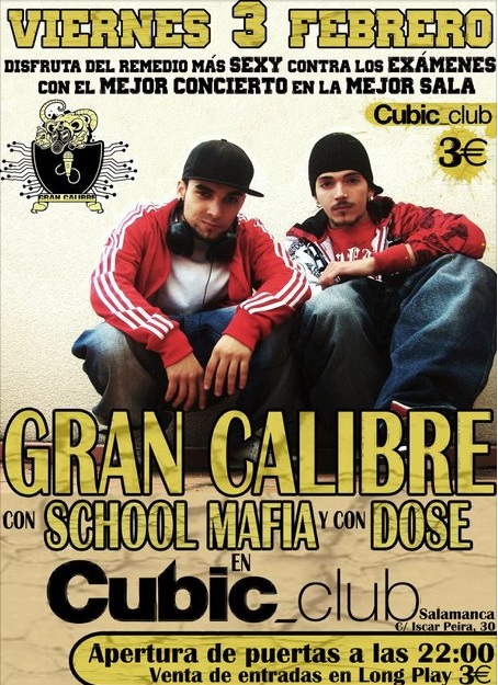 G.Artemist: Concierto Gran Calibre, School Mafia y Dose