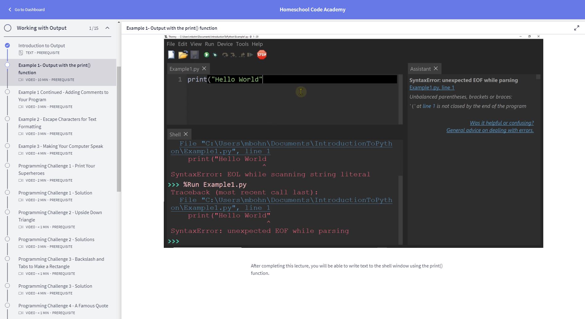 Little Homeschool on the Prairie: Homeschool Code Academy Review
