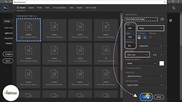Social Media Post Graphic Design - Adobe Photoshop Tutorial