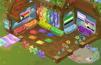 animal jam stuff: happy pride month! tour of my pride den