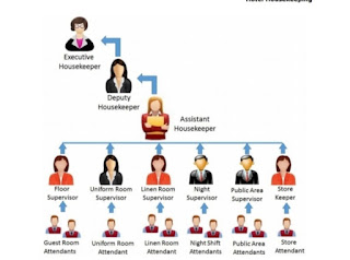 Layout of Housekeeping department | Organization chart of Housekeeping ...
