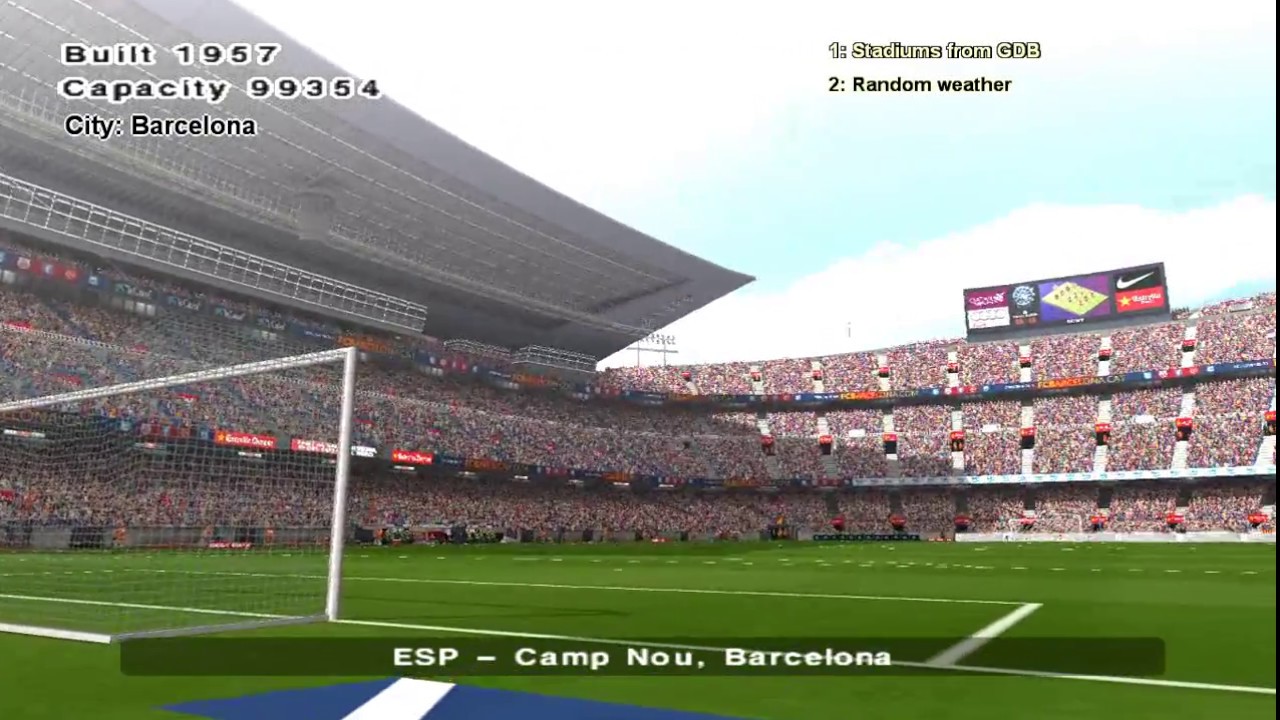 Nou Camp, Barcelona by alee for PES 6 HD + Adboards