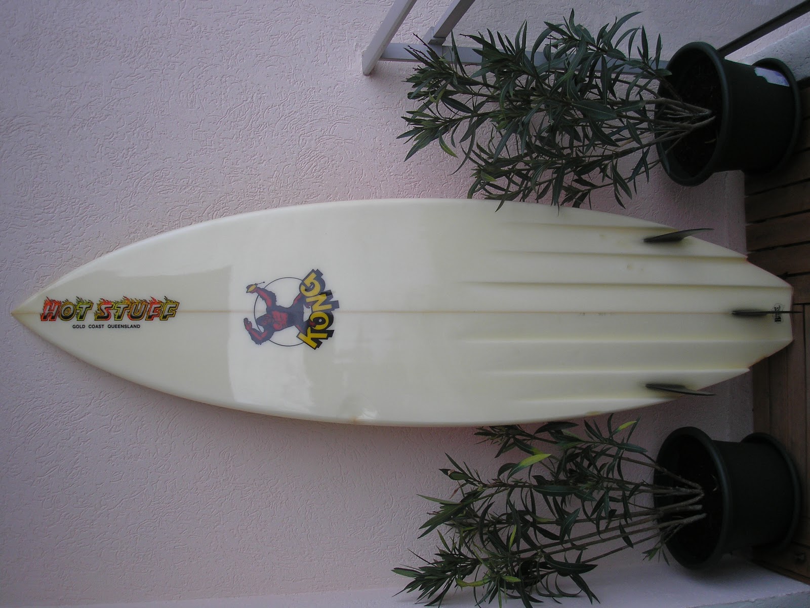 vintage surfboard collection France: Surf Thruster Hot Stuff Kong Model