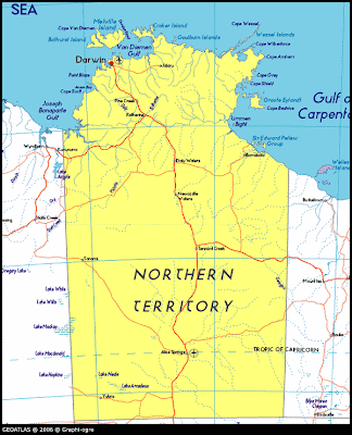 Northern Territory Map Pictures | Map of Australia Region Political
