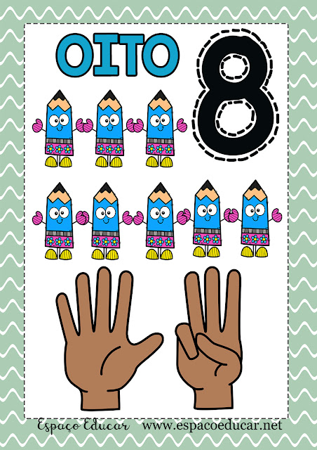 LOUCOS POR TECNOLOGIAS: Cartazes dos Numerais de Zero a Dez Ilustrados ...