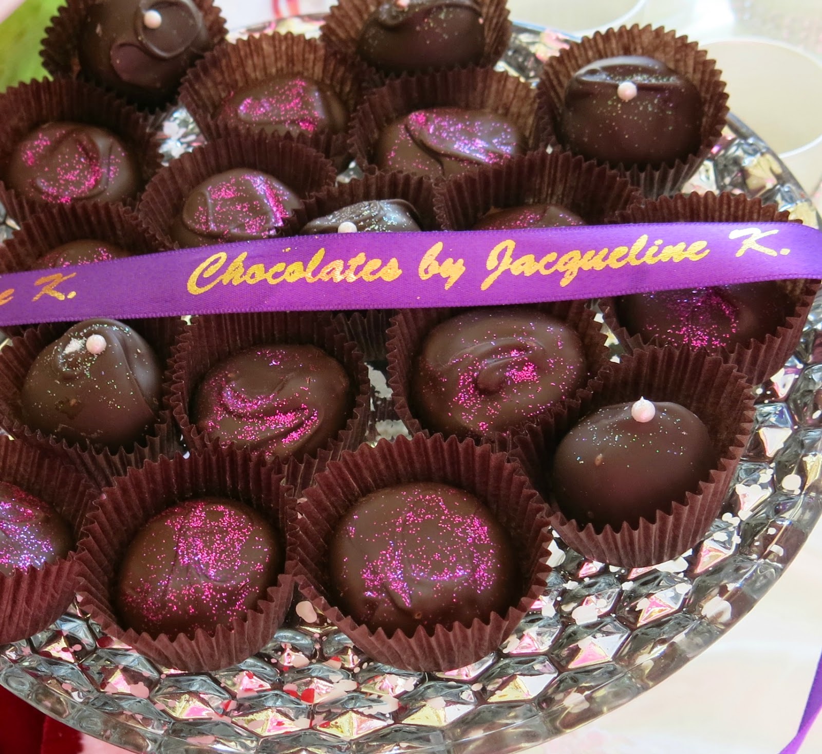 Raspberry Cream Chocolates - Purple Chocolat Home
