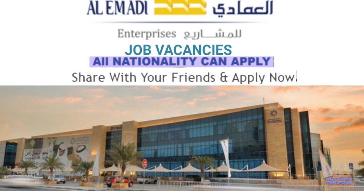 AL EMADI ENTERPRISES- QATAR JOB VACANCIES - CYNOSURE365