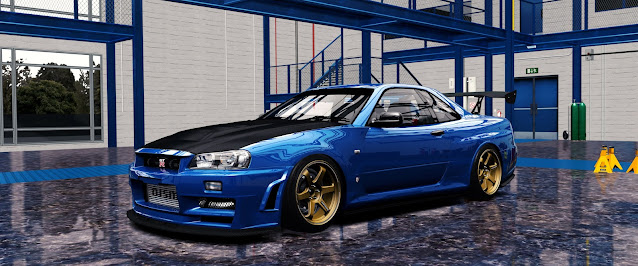- Assetto Corsa 'TE37' Nissan Skyline GT-R R34 M-spec Nur - | ジグザグな日々