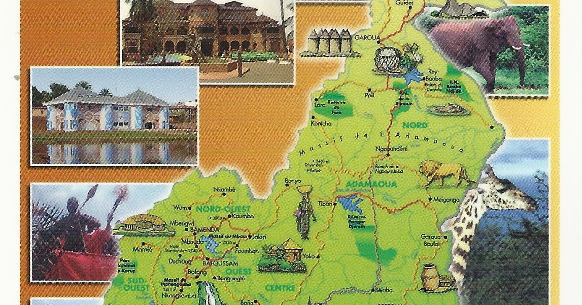 A Journey of Postcards: The Map of Cameroon