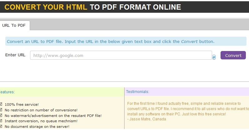 Pdfconversion: How to Convert URLs into PDF Format
