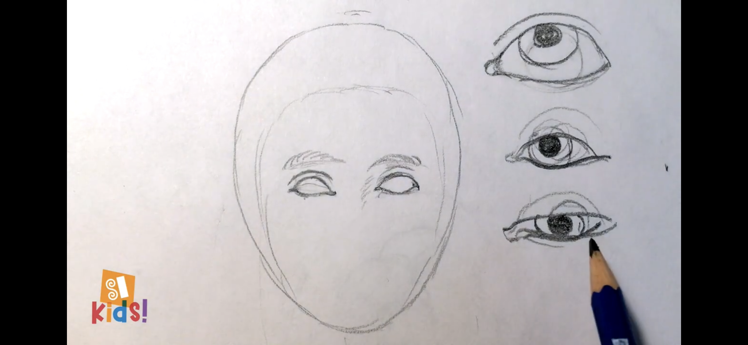 How To Draw A Eye Step By Step For Kids