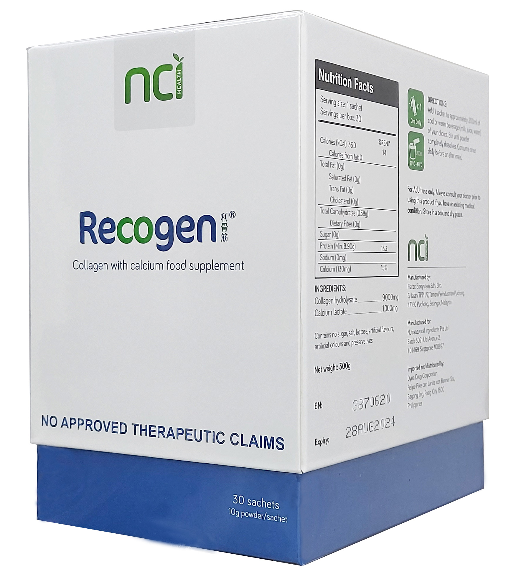 Lemon GreenTea: Recogen keeps you moving with 100% pure Bioactive ...