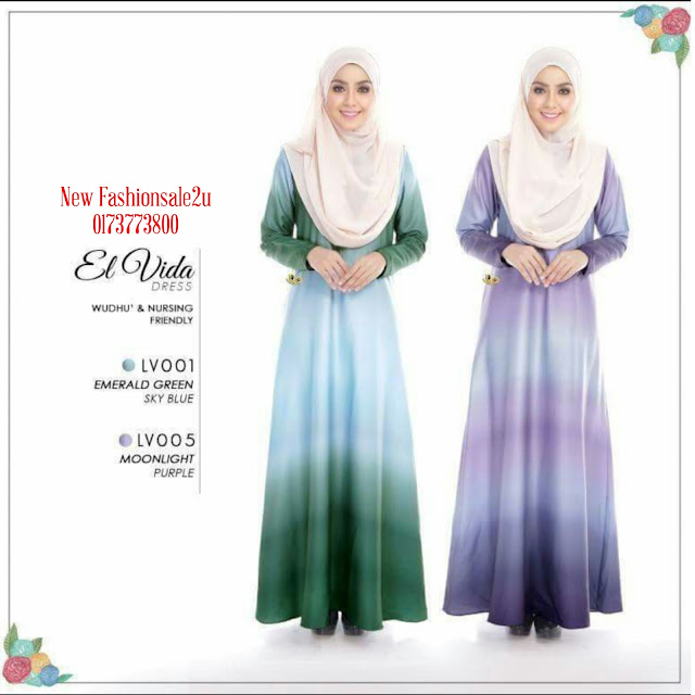 FESYEN DRESS MUSLIMAH TERKINI MURAH EL VIDA ~ NewFashionSale2u