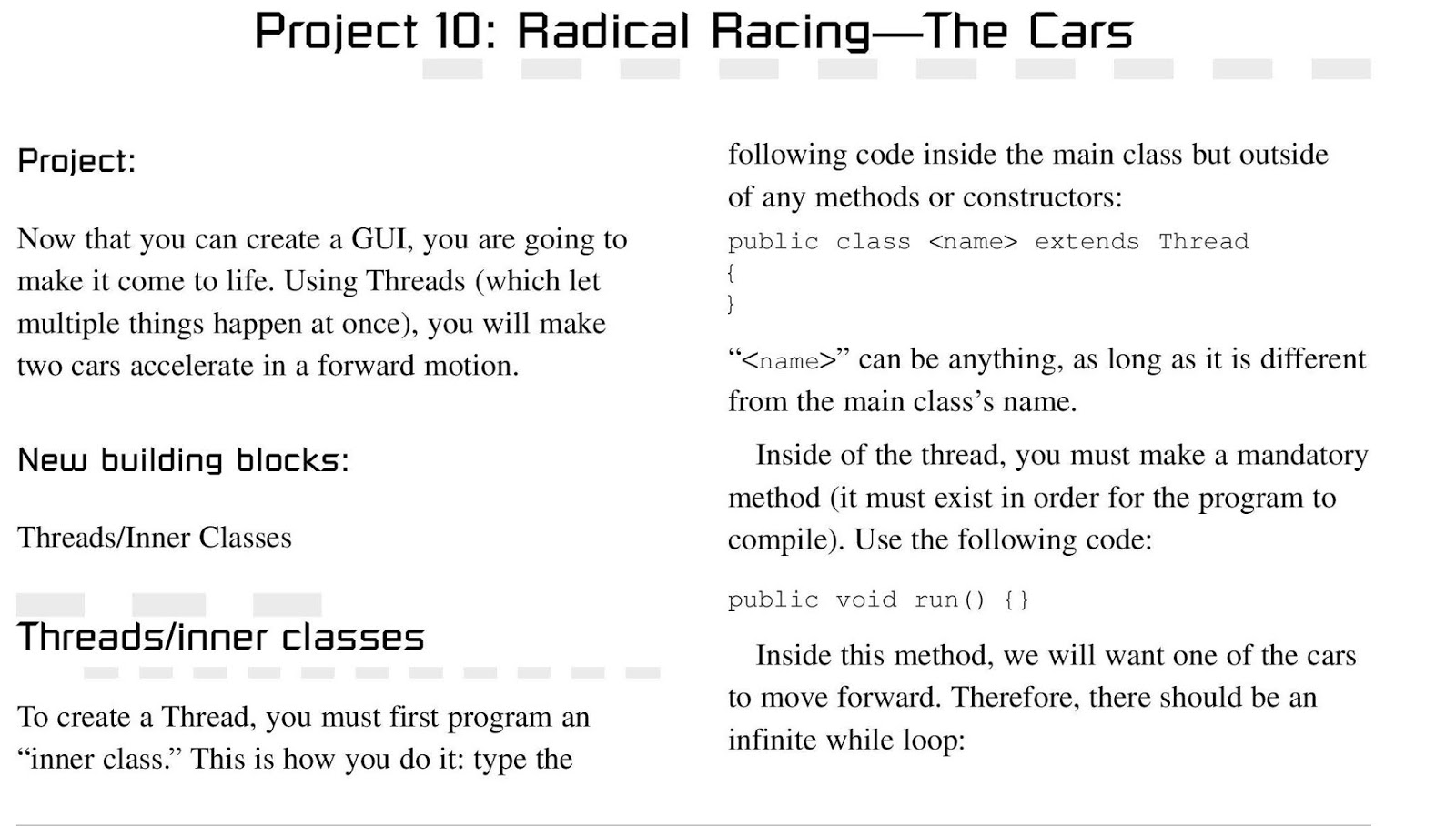 Alte Halle's Random Blogs: STEP BY STEP Java Racing Game Project2 ...