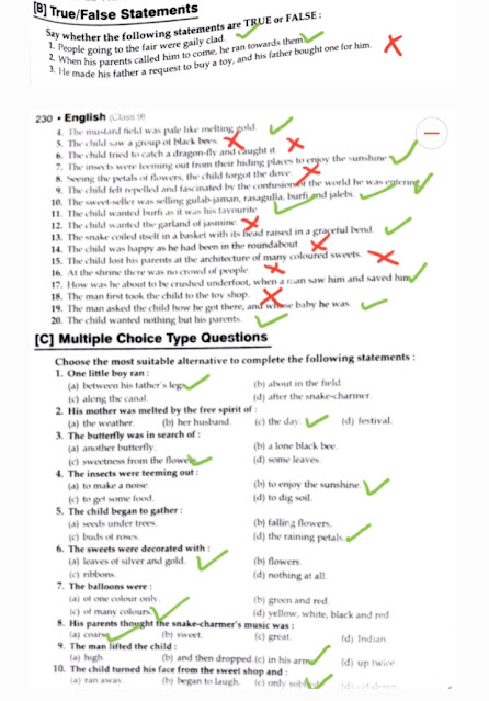 The Enchanted Pool ( Questions Answers )