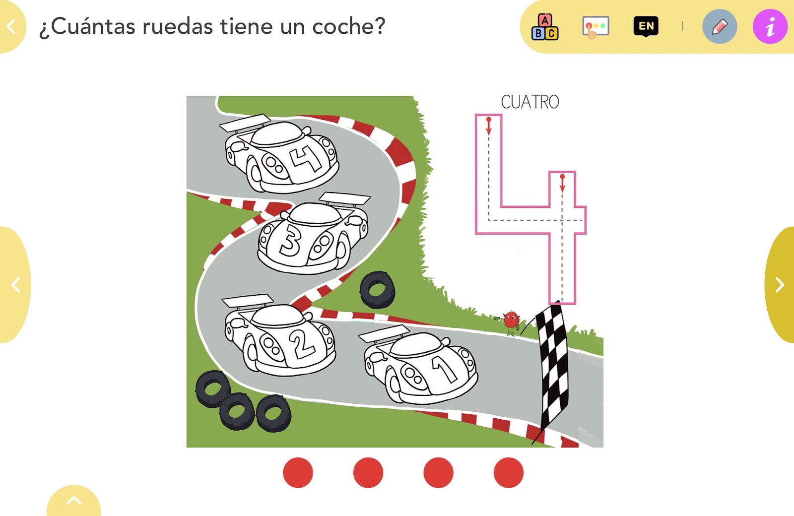 Maestra de infantil: Carrera de coches