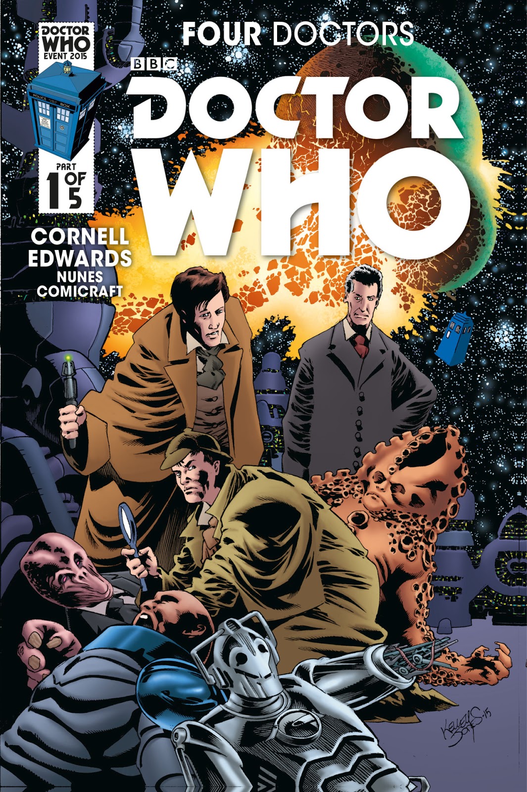 Titan Comics Reveal Doctor Who: Four Doctors Exclusive Variant Covers