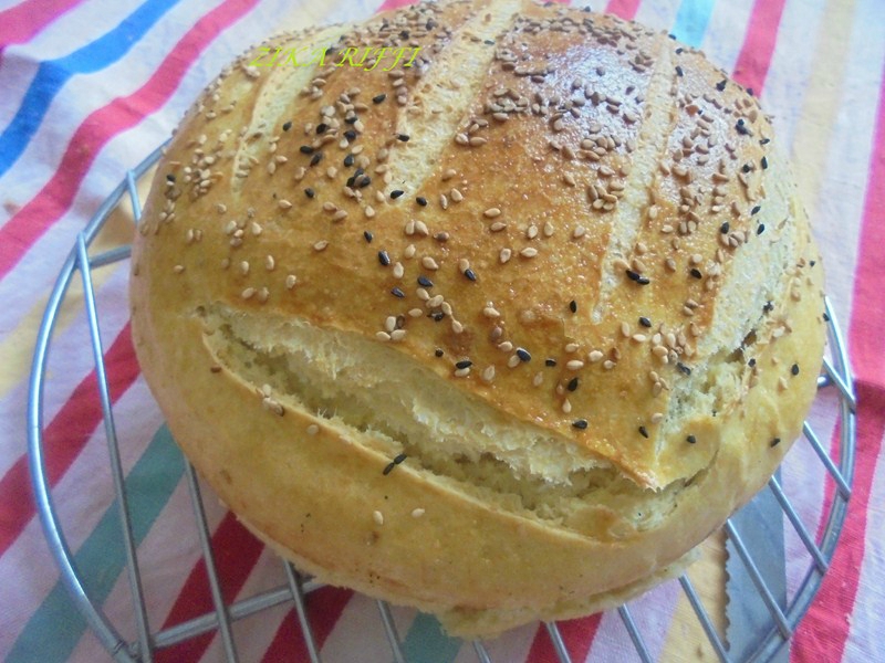 PAIN MICHE A LA SEMOULE A MA FACON