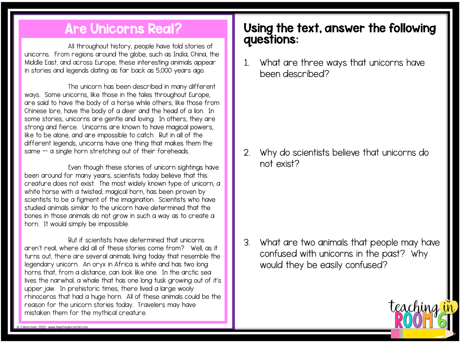 Unicorn Day: A Thematic Approach to Distance Learning | Teaching in Room 6