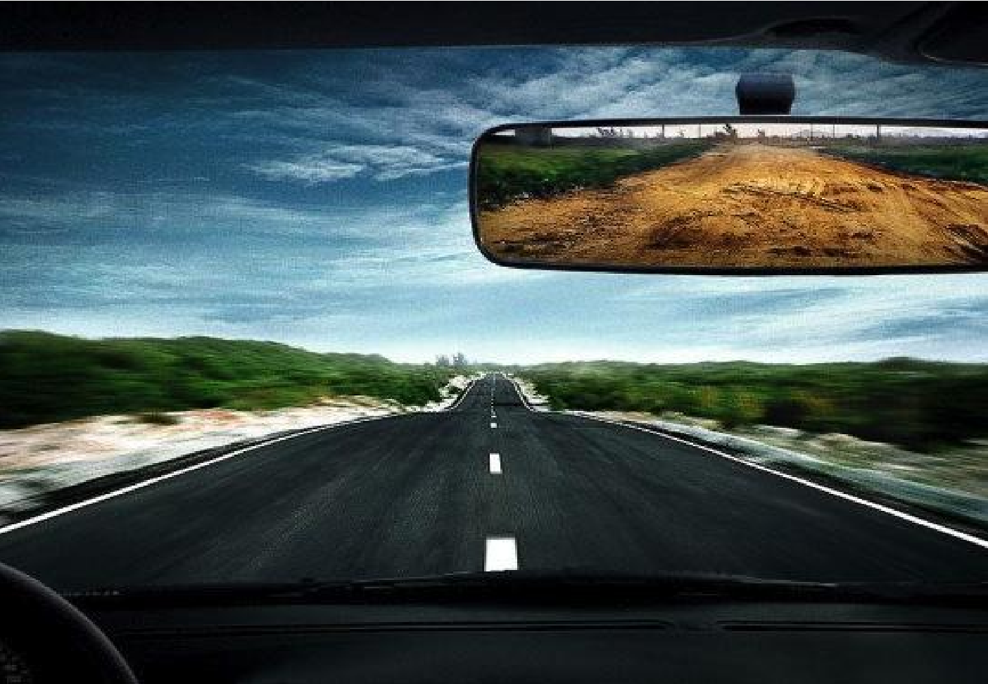 O Retrovisor nos Mostra o que Ficou! | Textos do Meu Coração