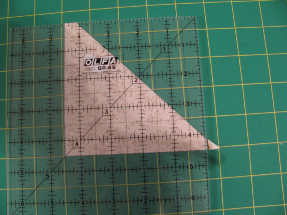 Louisa Quilts: Half Square Triangles with a Triangle Ruler
