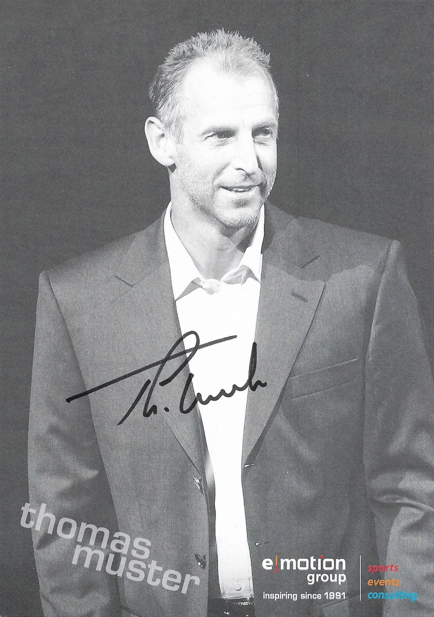 Autografy Mariu: Thomas Muster