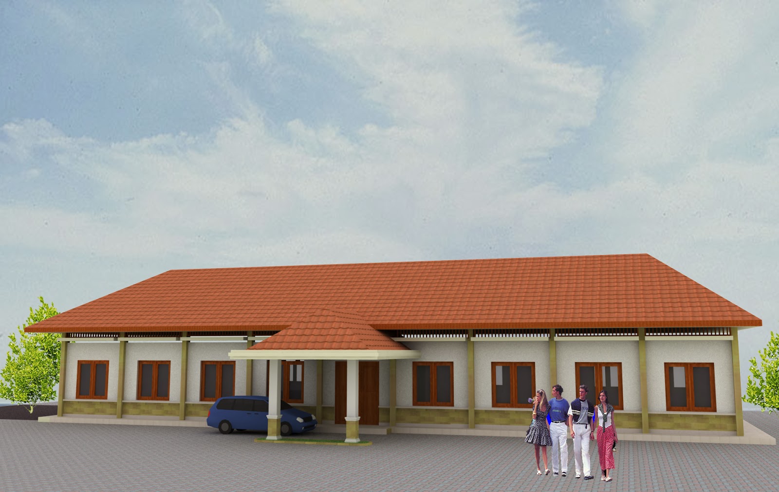 Gedung Balai Warga Perumahan Pendukung Pemasaran - Jasa Site Plan