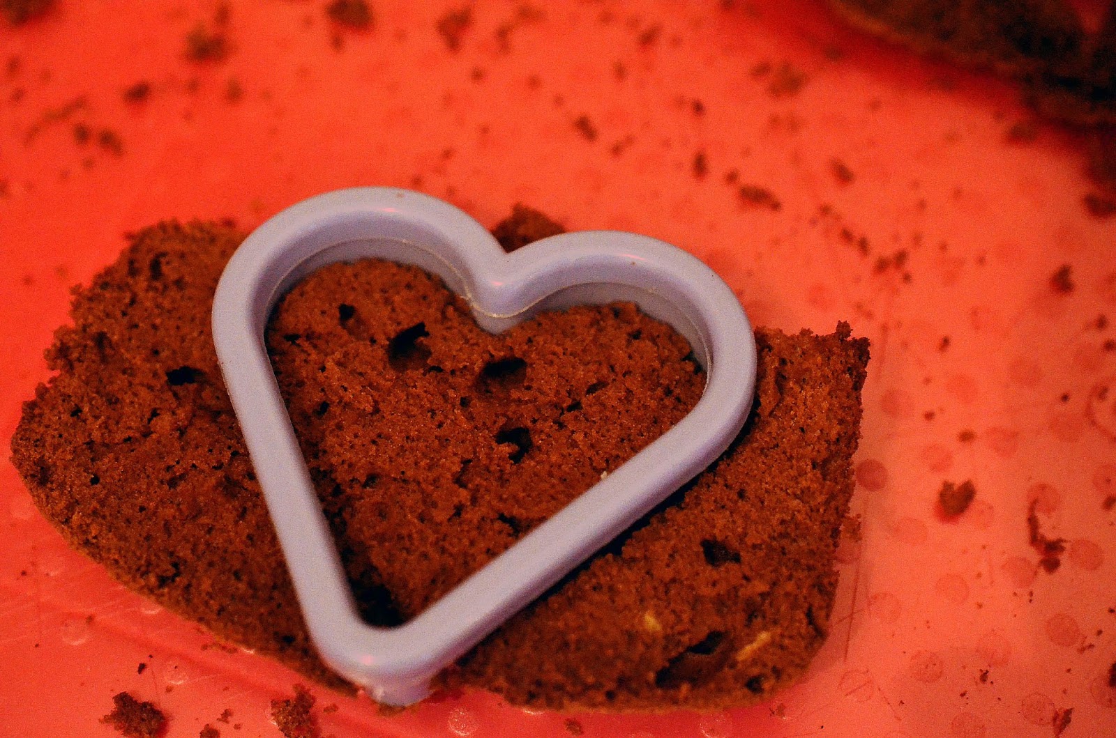 Chec cu inima de ciocolata