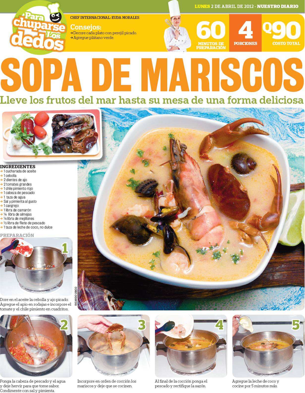 Cocinas y Recetas: Sopa de mariscos