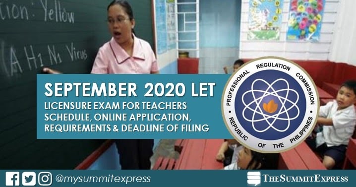 PRC online application, requirements for September 2020 LET - The ...