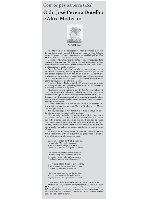 Alice Moderno: O dr. José Pereira Botelho e Alice Moderno