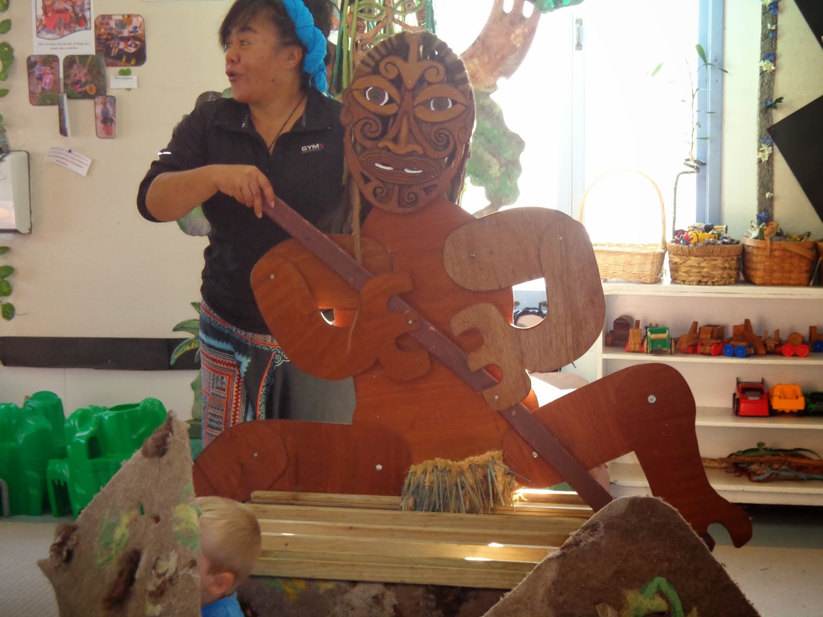 Welcome to Glamorgan Kindergarten Blog : Apo the Greedy Taniwha, Puppet