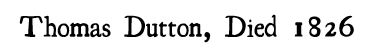 The Woodsman's Journal Online: Thomas Dutton, Died 1826...Was It Murder?!©