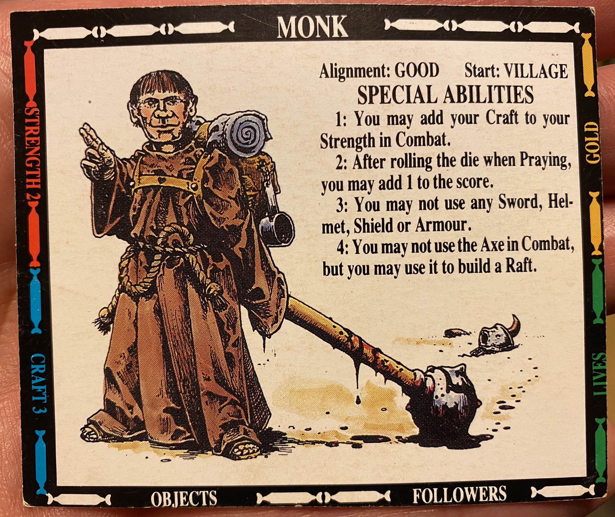 Oldhammer: Citadel Talisman Monk 1985