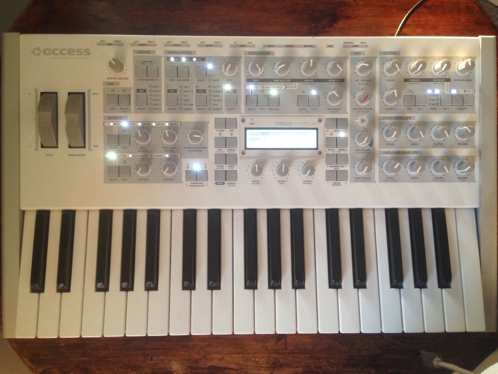 MATRIXSYNTH: Access Virus Ti Polar Synthesizer