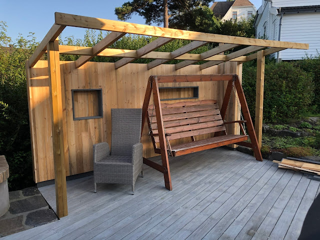 Hjemmelagd: Levegg med halvtak