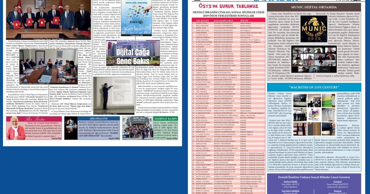 OUR PROJECT NEWS IN YEARLY SCHOOL NEWSPAPER - İBRAHİM CİNKAYA SOCIAL ...